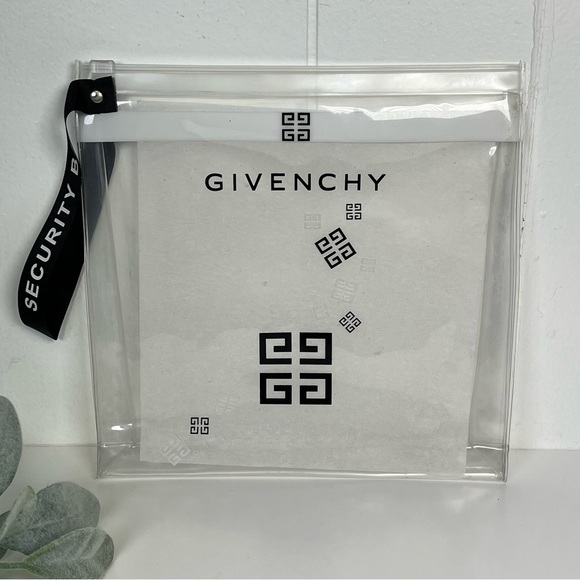 Givenchy | Bags | Givenchy Transparent Travel Zip Pouch Security Bag ...